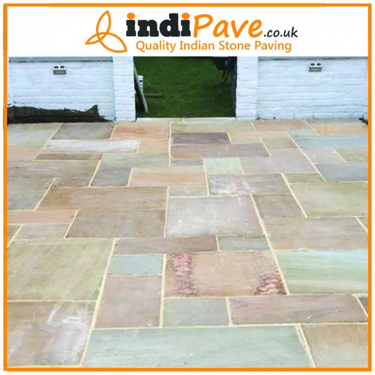 Camel Buff Indian Sandstone Paving Slabs Patio Packs 22mm | Indipave ...