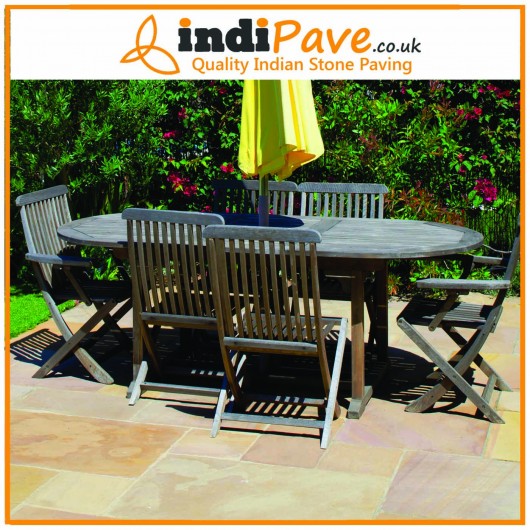 Camel Buff Indian Sandstone Paving Slabs Patio Packs 22mm | Indipave ...